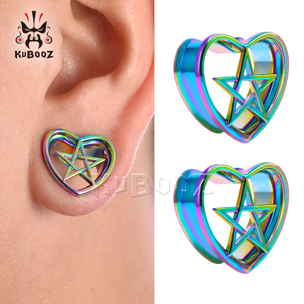 Stainless Steel Ear Piercing Gauges Stretchers | Gauge Ear Plugs Hearts ...