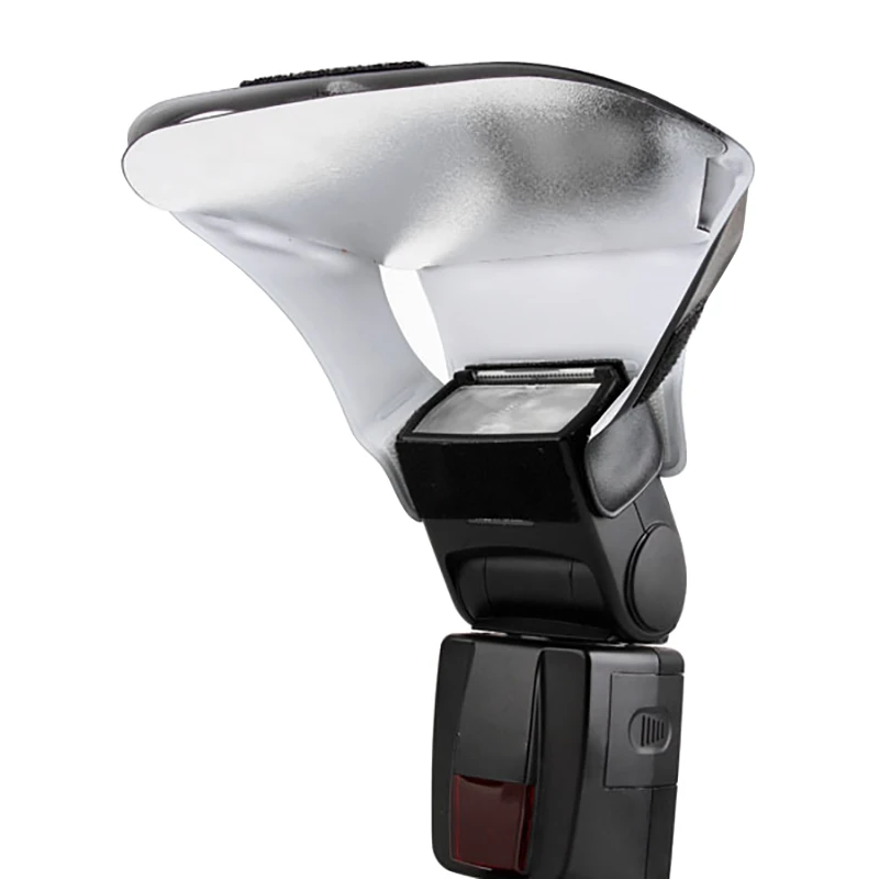 Camera Flash Diffuser Reflector Softbox Honeycomb Grid + Tri Color Reflector for Speedlight ...