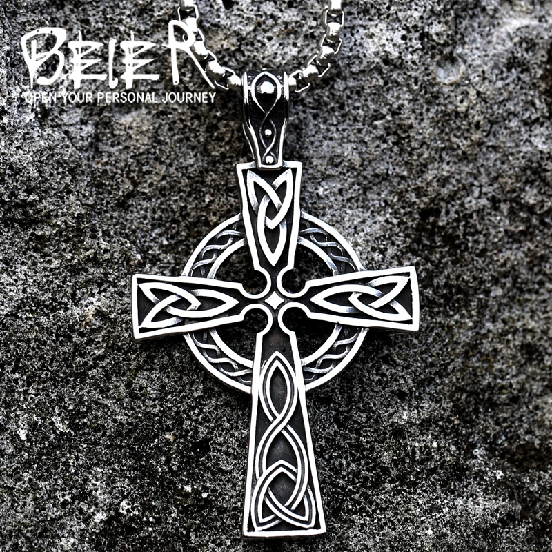 Stainless Cross Pendant | Vikings Necklace Cross | Beier Pendant ...
