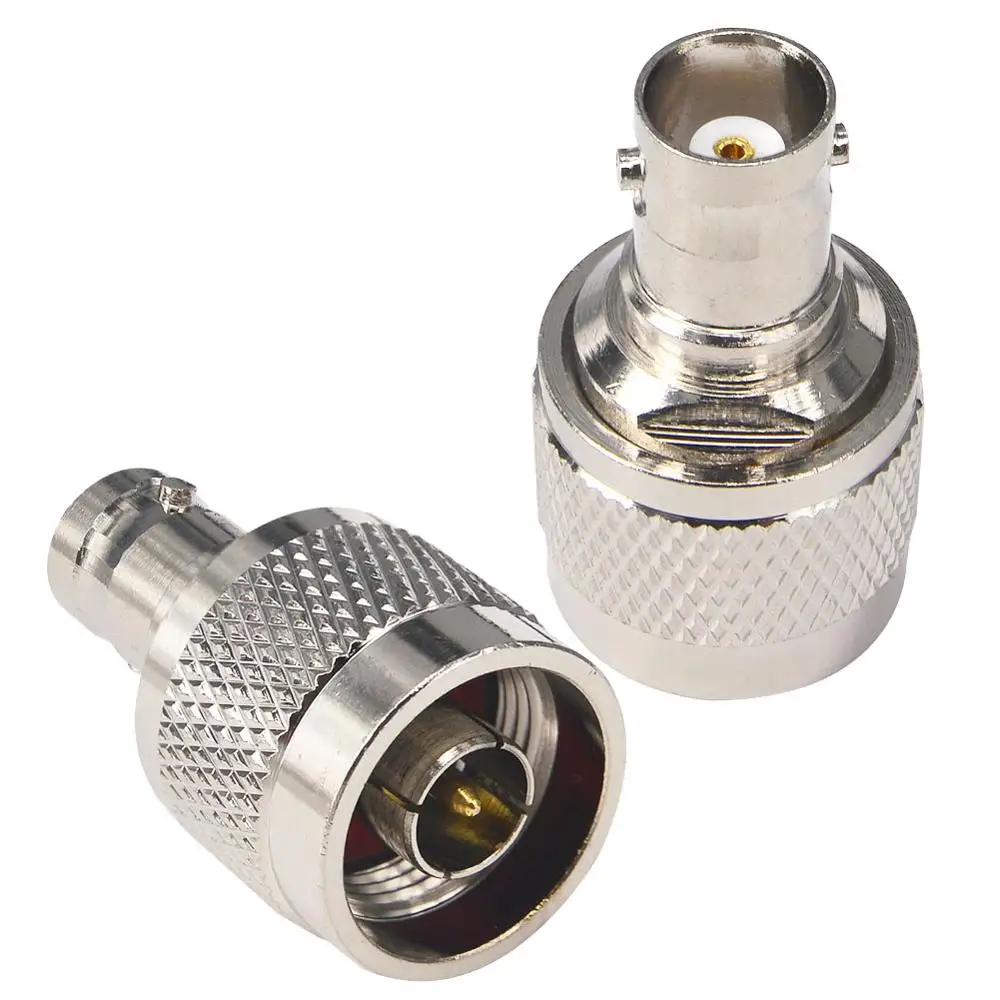 2 Pieces N Male To Bnc Female Connector Adapter N Type Male Plug To Bnc ...