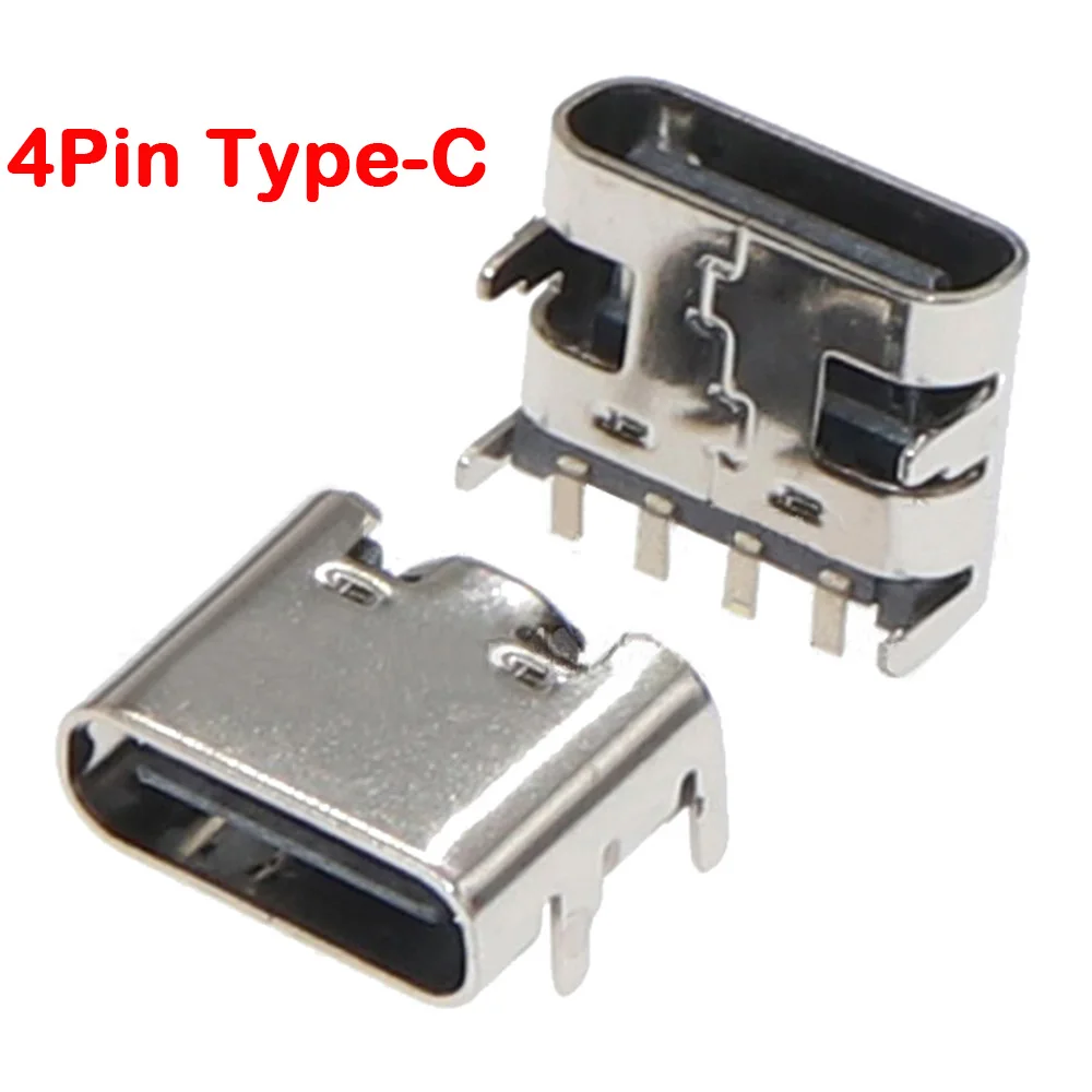 10-50PCS-USB-3-1-Type-C-4pin-Female-Connector-Jack-For-DIY-Electronic ...