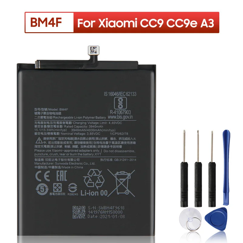 BM4F-Replacement-Phone-Battery-For-Xiaomi-CC9-CC9e-CC9-e-Mi-A3-Mi9-Lite ...