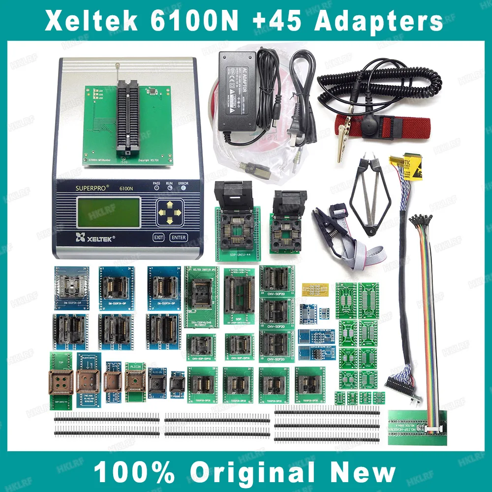 100% Original New XELTEK SUPERPRO 6100 6100N Programmer +45 adapters IC ...