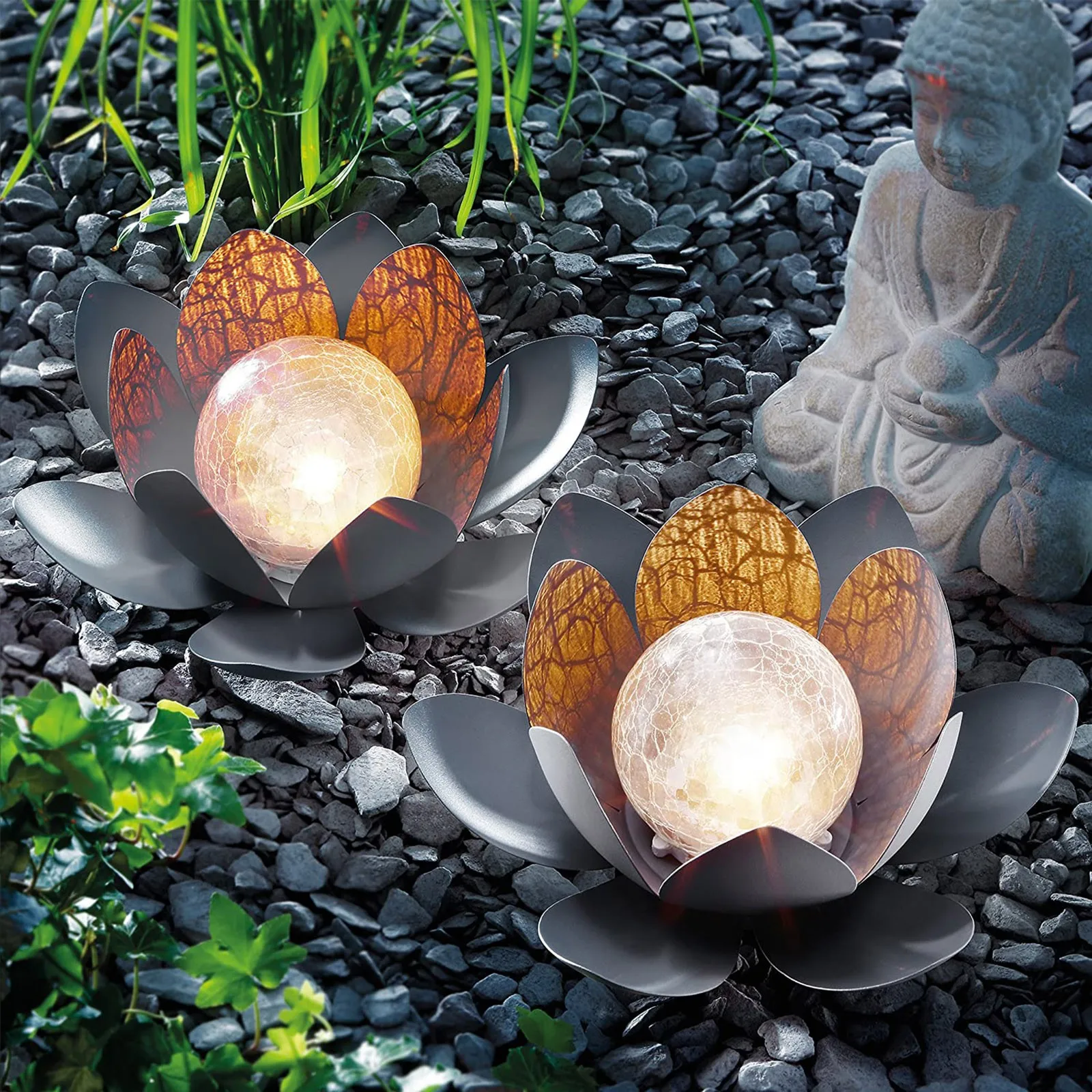 Creative-solor-garden-light-flower-Base-Led-Metal-Solar-Outdoor-Glass ...