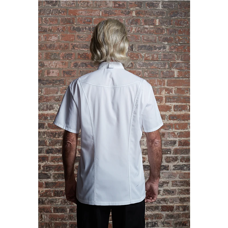 Checkedout chef uniforms restaurant workwear black white short sleeve ...