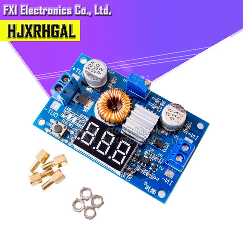 1pcs Xl4015 5a High Power 75w Dc-dc Adjustable Step-down Module + Led ...