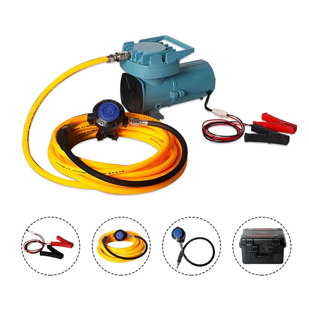 Portable-160W-Mini-Scuba-Diving-Air-Compressor-12-Volt-Diving-Hookah ...