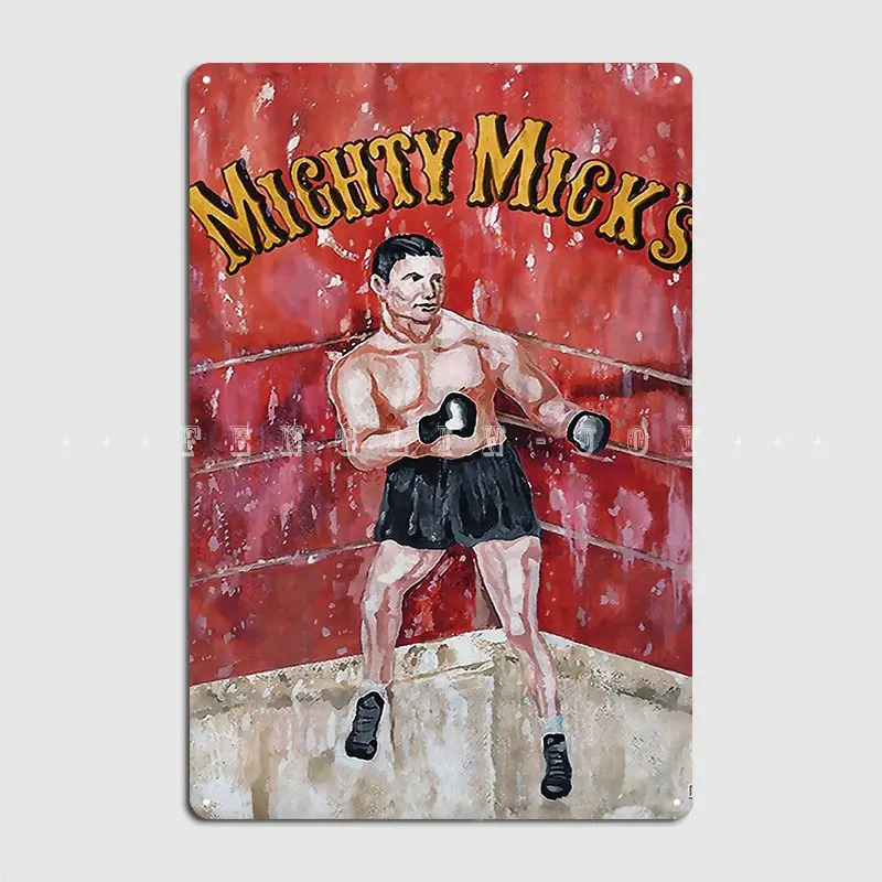 Mighty-Mick-s-Boxing-Sign-Metal-Plaque-Poster-Wall-Cave-Club-Bar ...