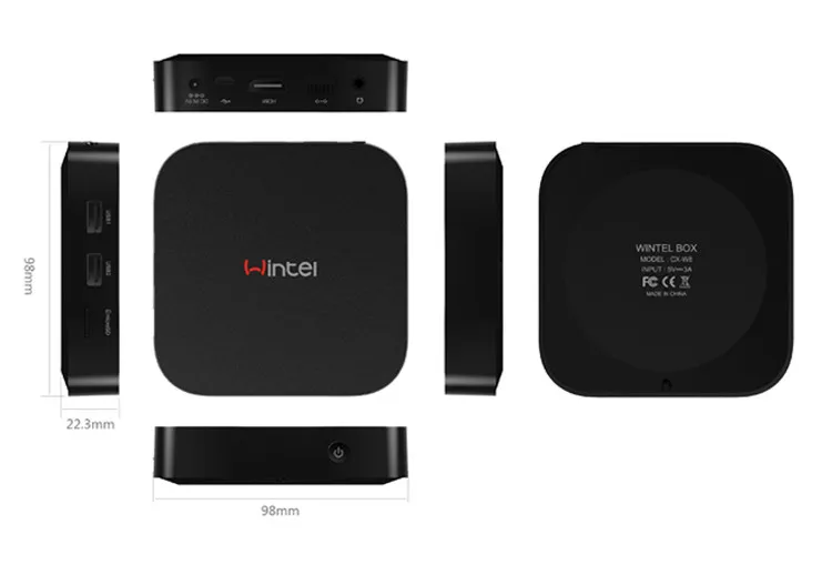 Wintel Pro TV Box Intel Z8300 Quad Core Mini PC 2GB 32GB Bluetooth 4,0 ...