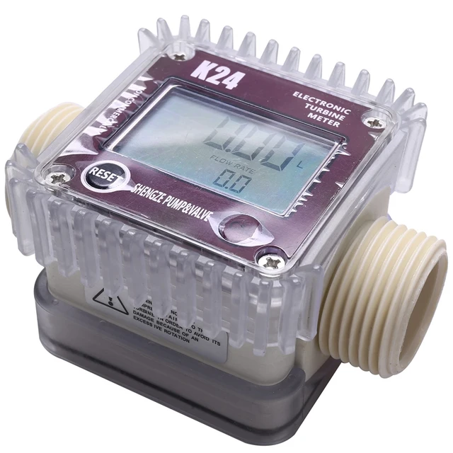 Water Flow Meter Digital Turbine Flow Meter, K24 1inch Fuel Pump ...