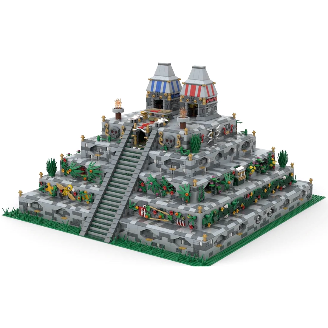Authorized 8056pcs Aztec Pyramid Moc-66047 High Simulation Large ...