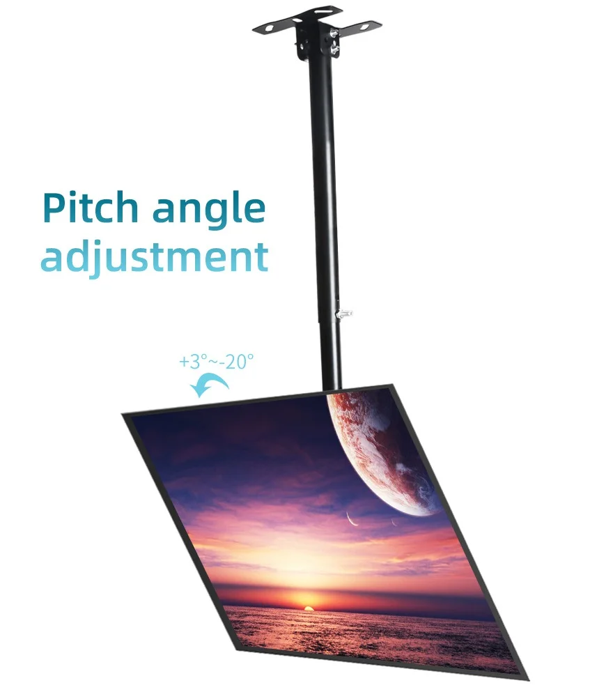 HILLPORT-26-55-Height-Adjustable-Tilt-Up-Down-Tv-Wall-Mount-Holder-Lcd ...