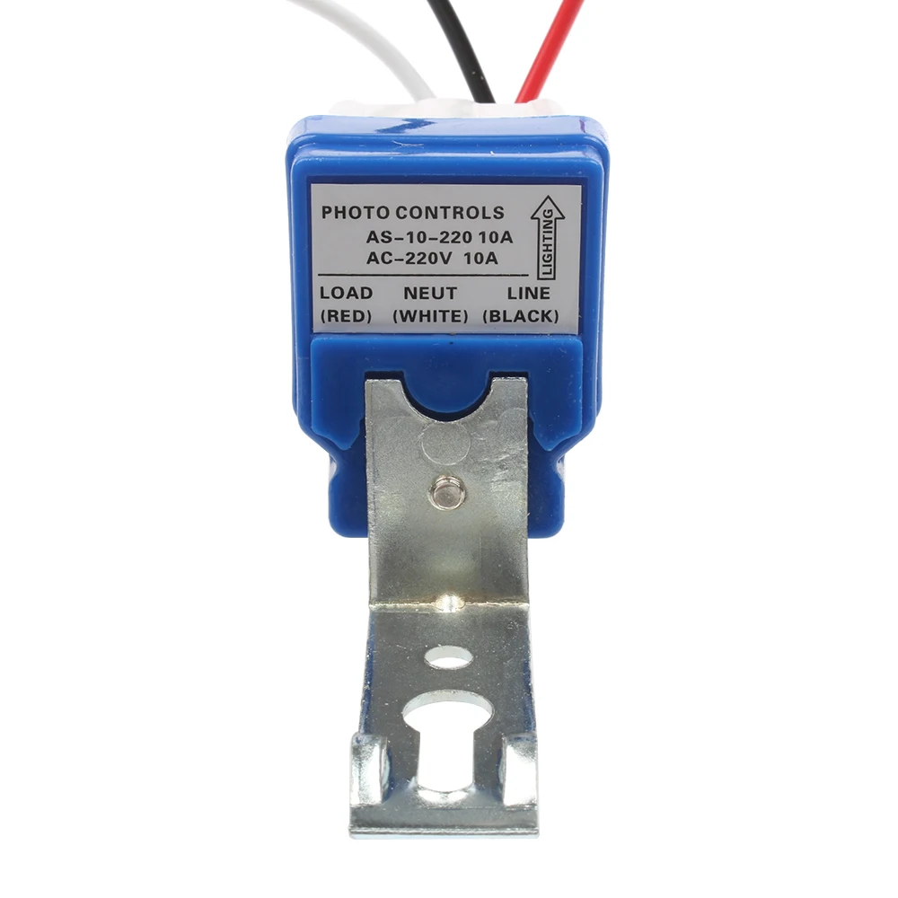 New-10A-Photoswitch-Sensor-Switch-Auto-On-Off-Photocell-Street-Light ...