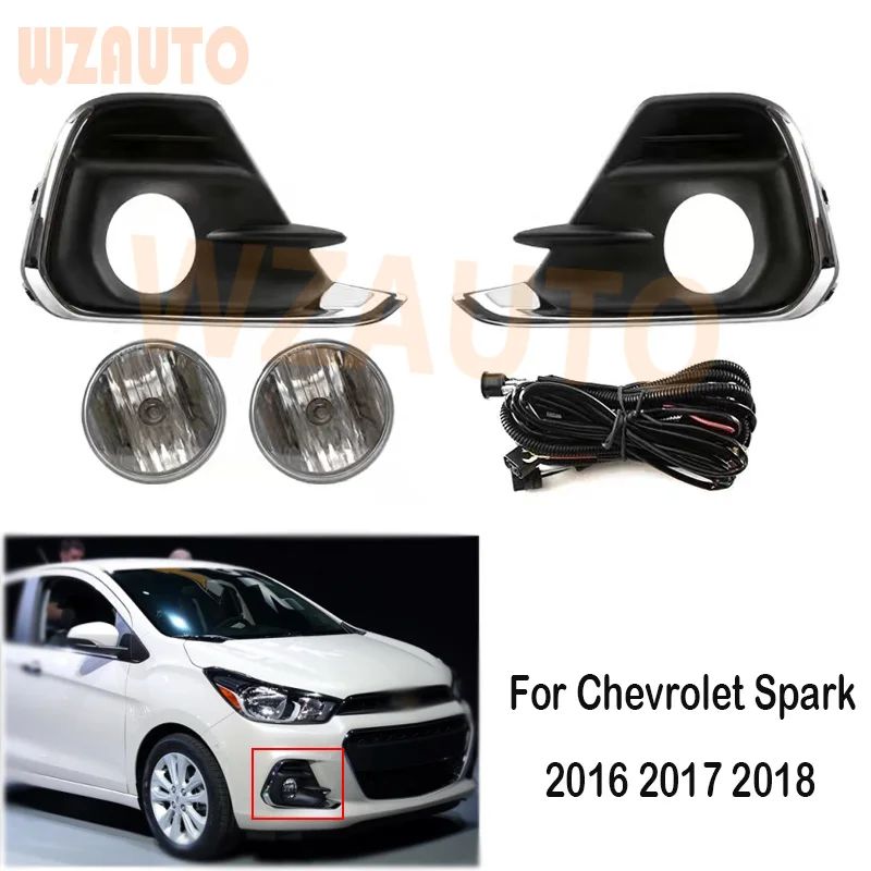 Wzauto Front Bumper Fog Light Fog Lamp With Wiring Harness For ...