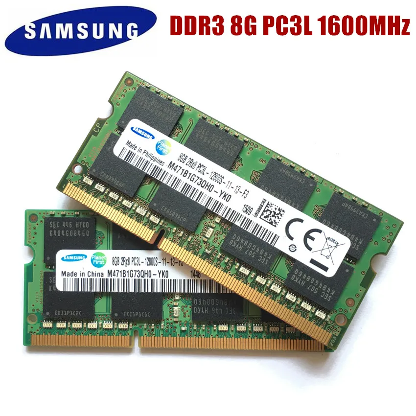 Samsung-memoria RAM DDR3L 1600Mhz, 2GB, 4GB, 8GB, 1,35 V, para portátil, módulo SODIMM DDR3
