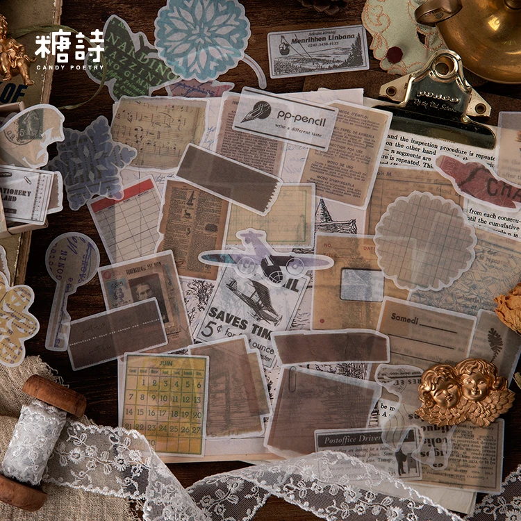 80 шт упак Журнал Дневник этикетка альбом декор Винтаж штамп Стикеры S Ретро спичечный коробок