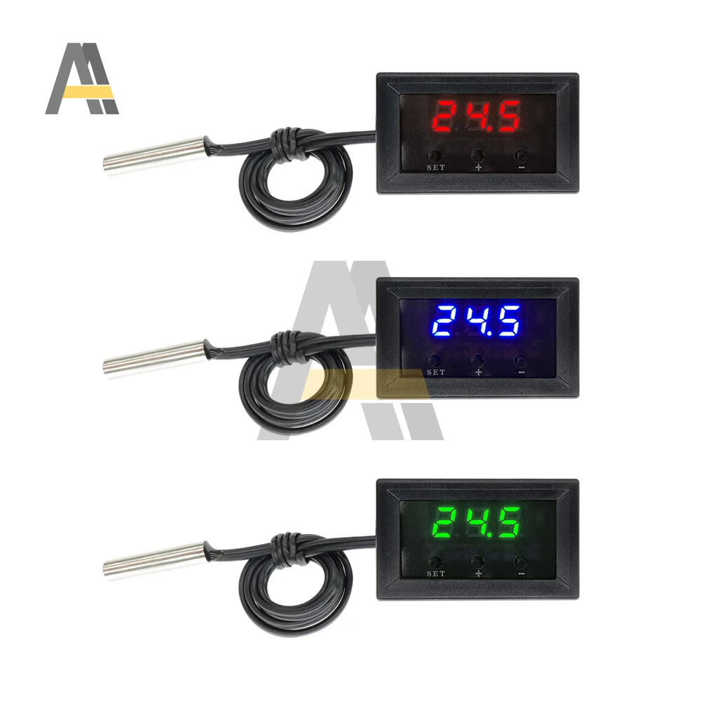 W1209 Digital Thermostat Temperature Control Board Dc 12v Thermometer ...