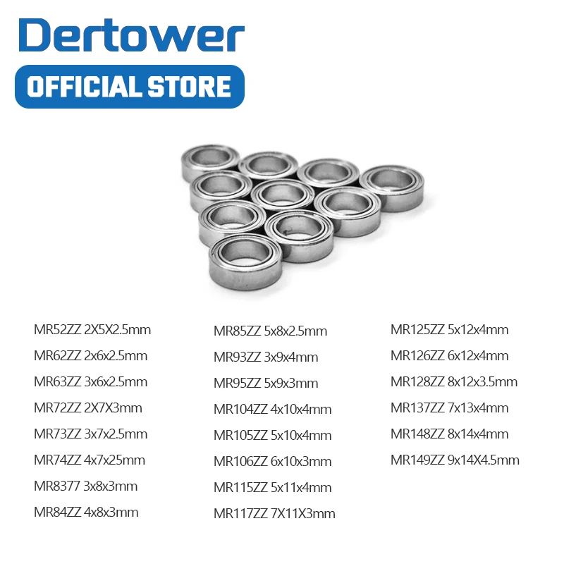 Free Shipping 10pcs/lot High Quality Mr Series Mr52zz Mr63zz Mr85zz Mr95zz Mr128zz Mr137zz ...