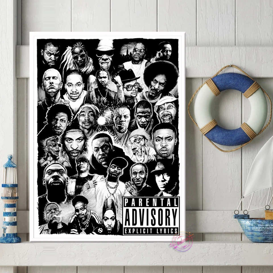 Hip Hop Legends Collage