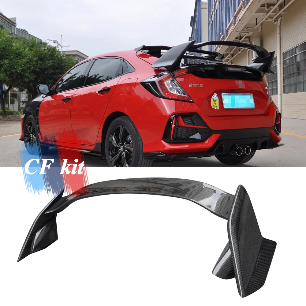 Carbon fiber Rear Trunk Wing Spoiler for Honda CIVIC FK7 FK8 HATCHBACK ...