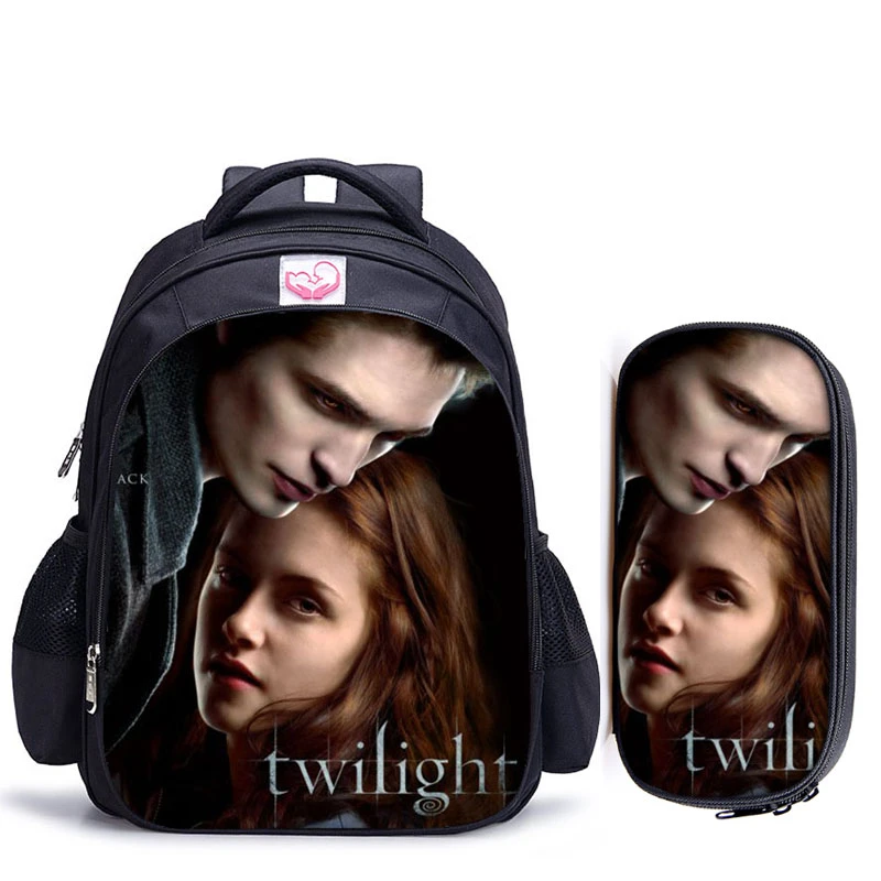 16 Inch Twilight Backpack for Teenage Girls Boys Book Bag Mochila ...