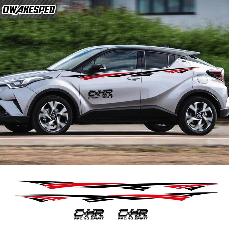 For-Toyota-C-HR-Car-Door-Accessories-Decals-Auto-Body-Waist-Line-High ...