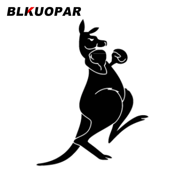Boxing Kangaroo Silhouette