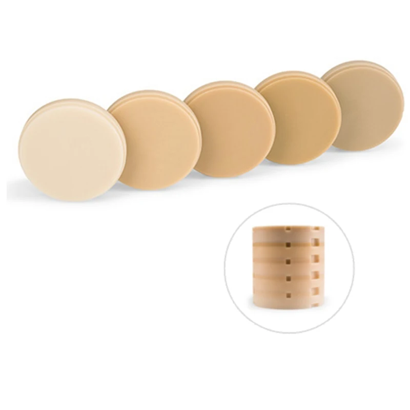 Green-2Pcs-Flexible-PMMA-Discs-Crown-And-Dental-Bridge-Teeth-Material ...