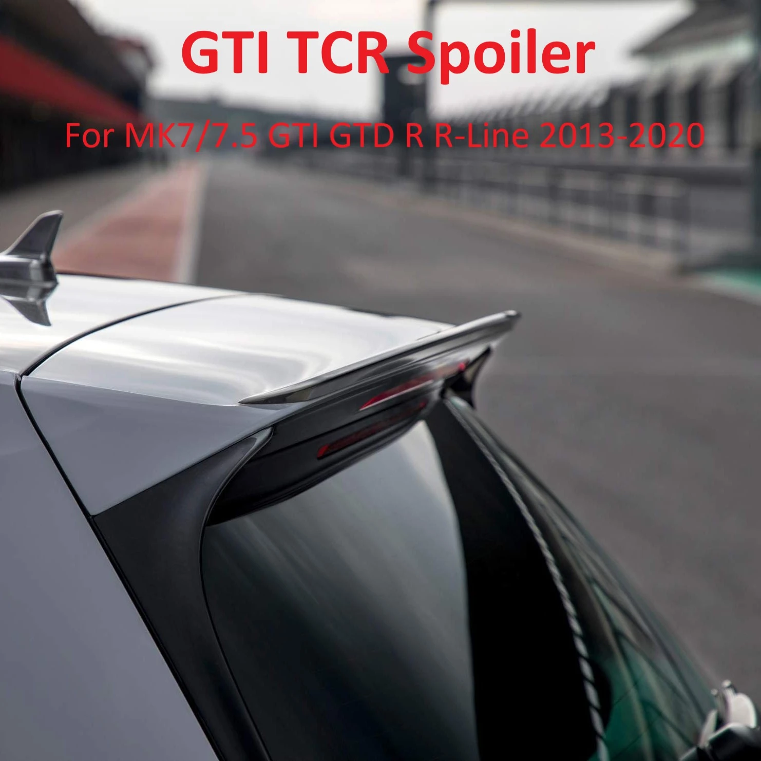 Gloss Black Tcr Rear Roof Spoiler Wing Lip For Volkswagen Golf Mk7 Mk7 ...