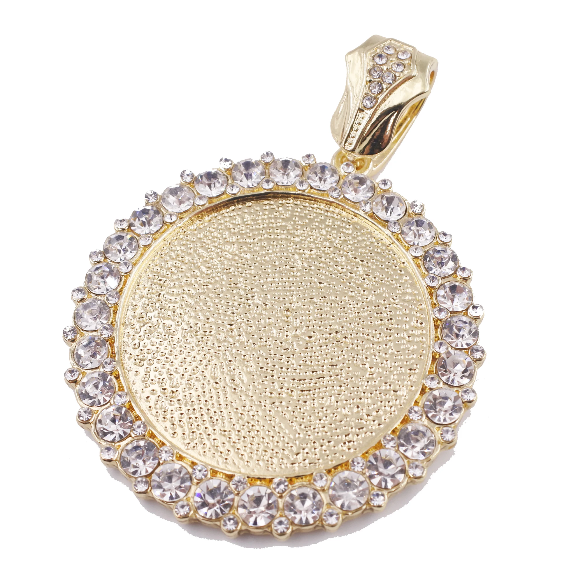 Photo Memory Frame Pendant Necklace Men Gold Silver Color Hip Hop 1 Row ...