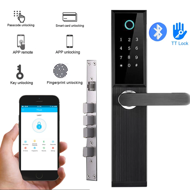 WIFI-Bluetooth-TTLock-App-Remote-Control-Biometric-Fingerprint-Door ...