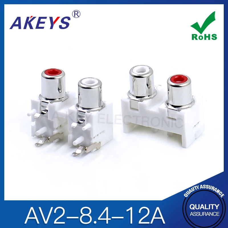 AV-single-core-socket-4-pin-RCA-socket-2-hole-PCB-soldered-audio-and ...