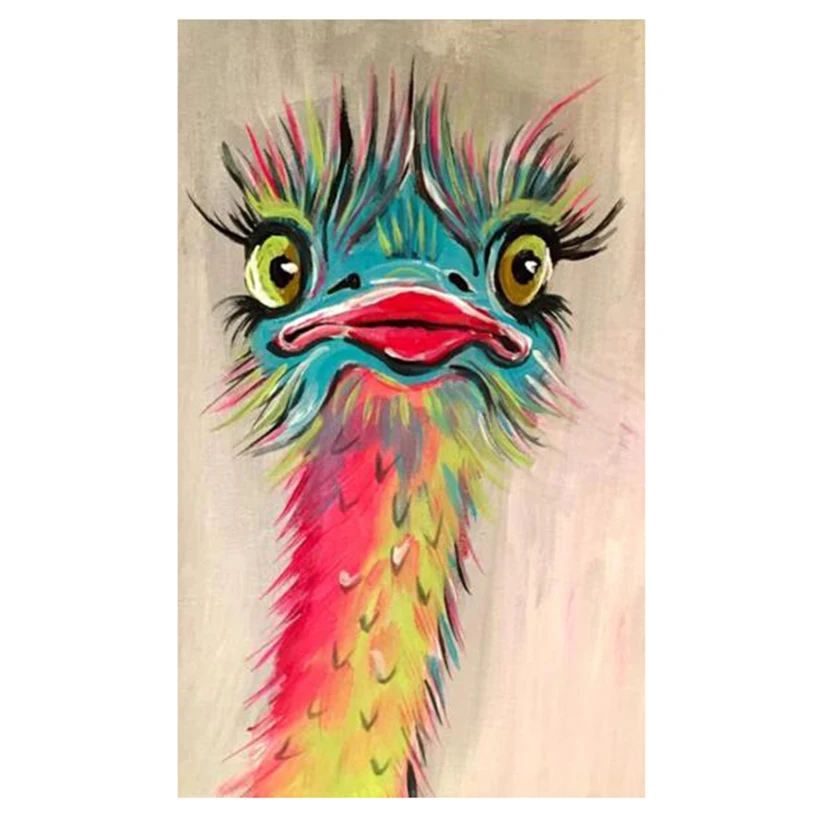 Ostrich Face Art