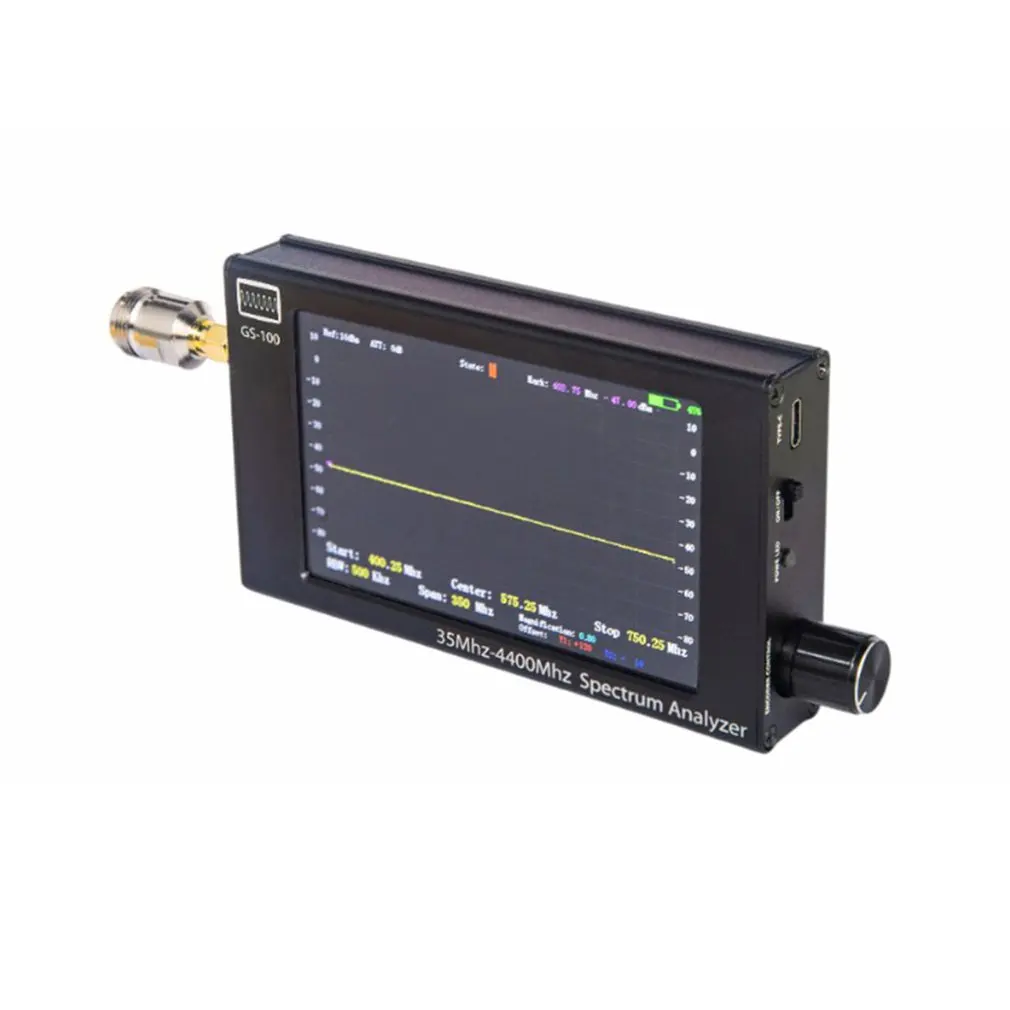 Gs100 4.3inch Screen Hand Held Spectrum Analyzer 35m 4400mhz Hand Held ...