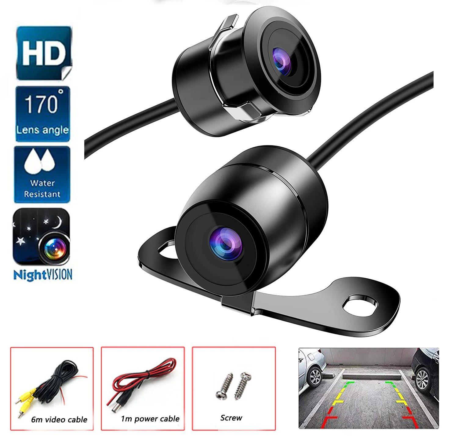 Car-Rear-View-Camera-Universal-12-LED-Night-Vision-Backup-Parking ...