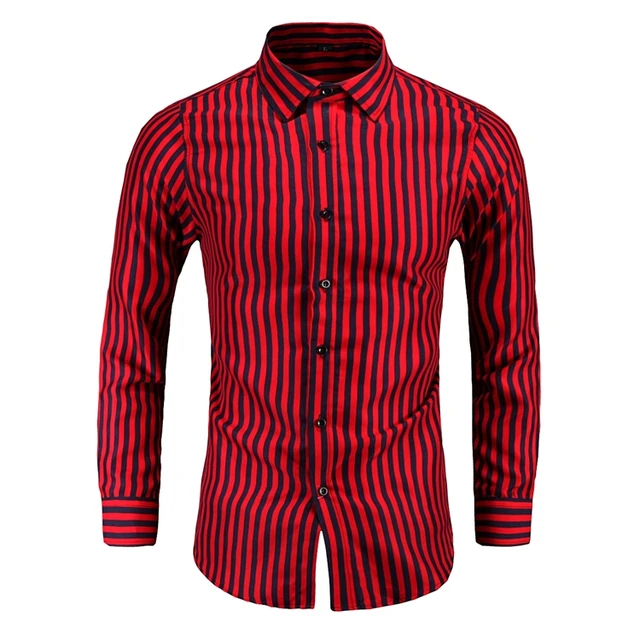 Red And Black Striped Dress