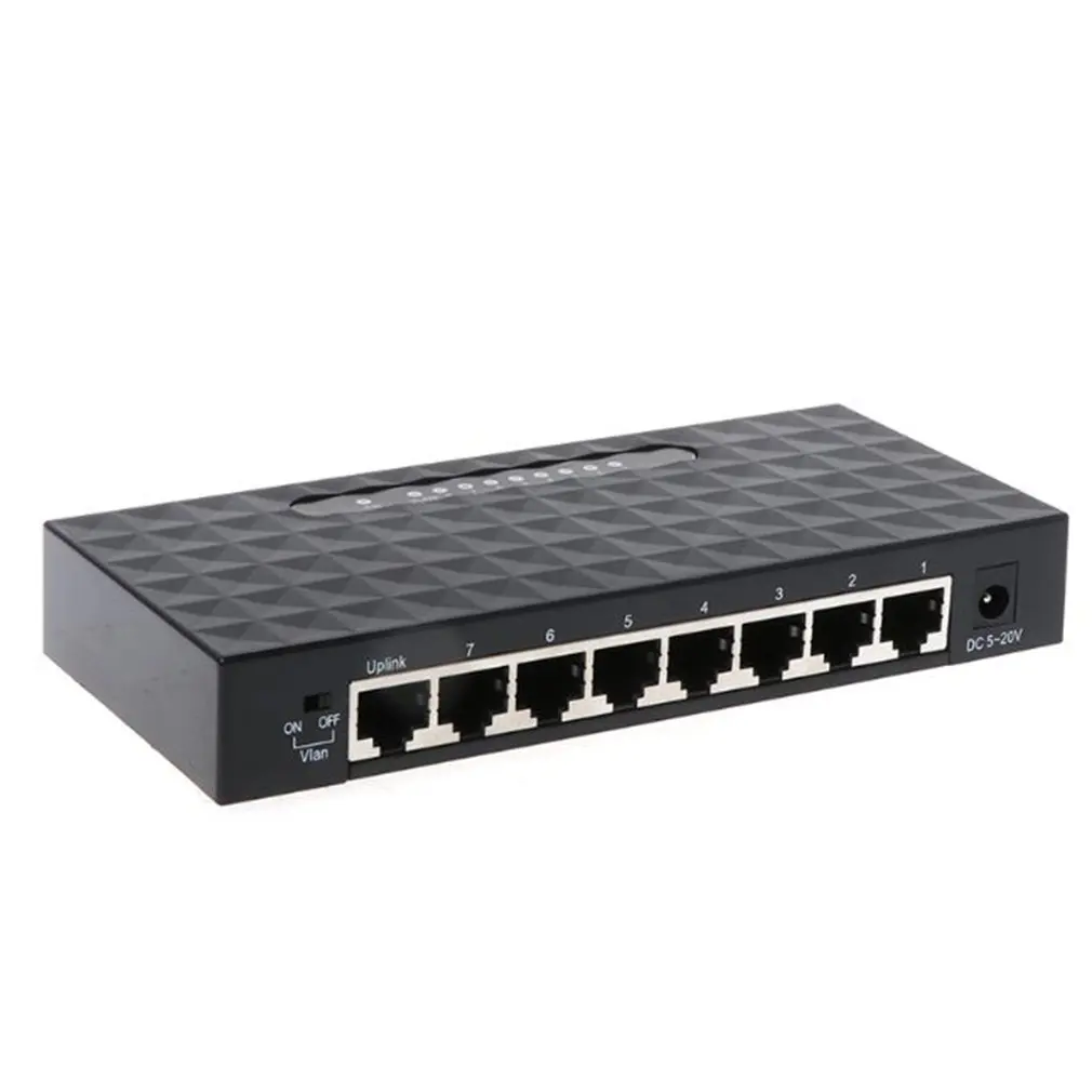 8 Port Gigabit Network Switch 10/100/1000Mbps Gigabit Ethernet Network ...