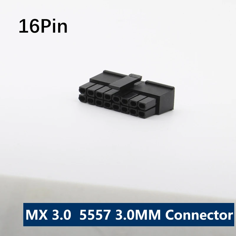 Molex conector macho 3.0 pitch 3.0, conector 16p, pequeno 5557, plugue 2x8p, fileira dupla, mx3 ...