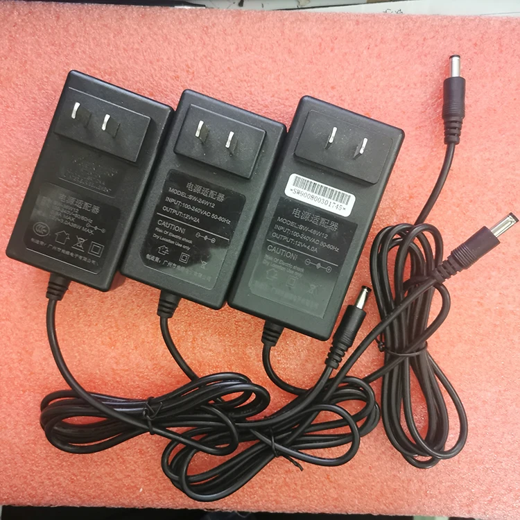 Sw-48w12 Sw-24w-12 Sw-36w-12 Power Adapter 12v2a/3a/4a Wall Plug-in ...