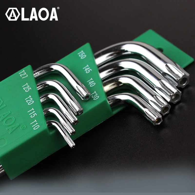 LAOA Inner Spline Allen Key with Middle Hole Wrench Set Torx Screwdriver Handtool Star Wrench AliExpress