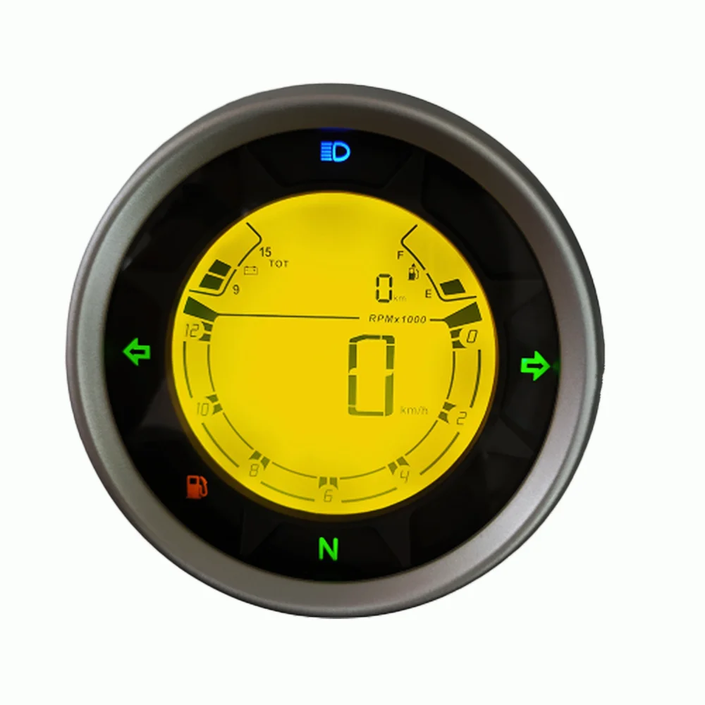Motorcycle-Electric-Meter-LCD-Digital-Display-Speedometer-For-1-2-4 ...