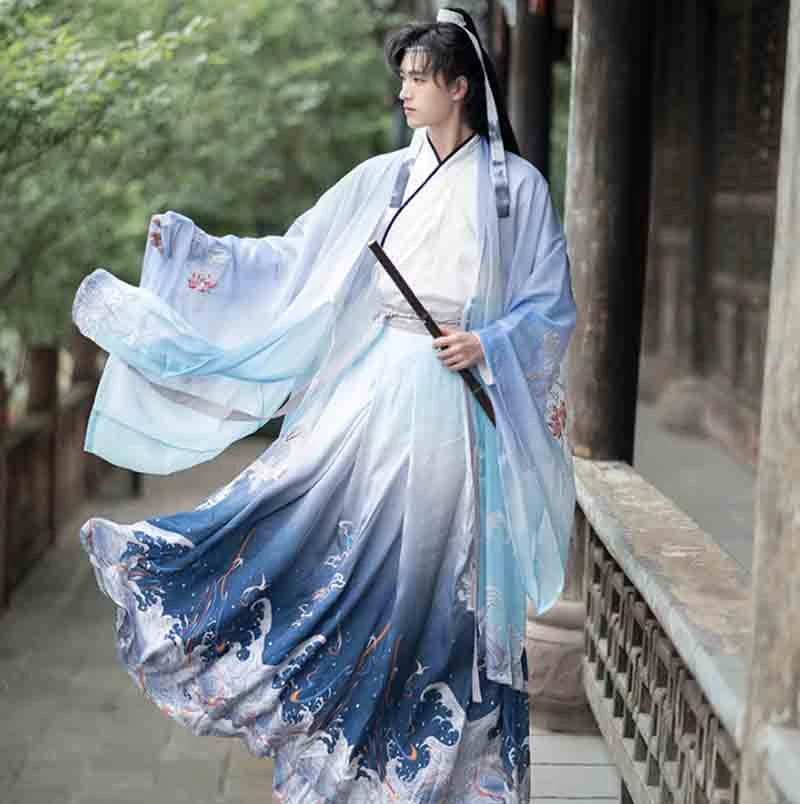 New Arrival Hanfu For Man Chinese Traditional Han Dynasty Swordsman Co ...