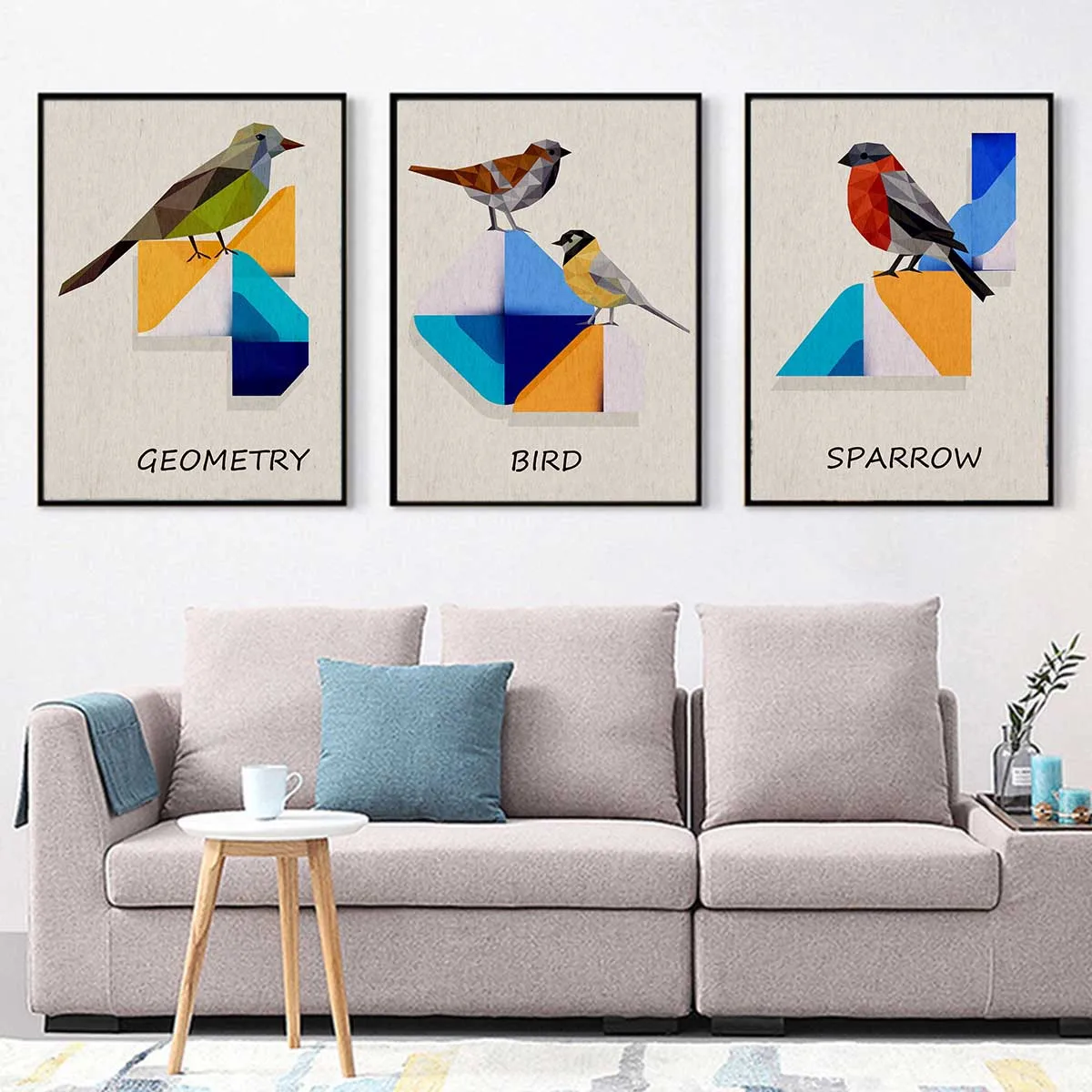 Geometric Bird Art