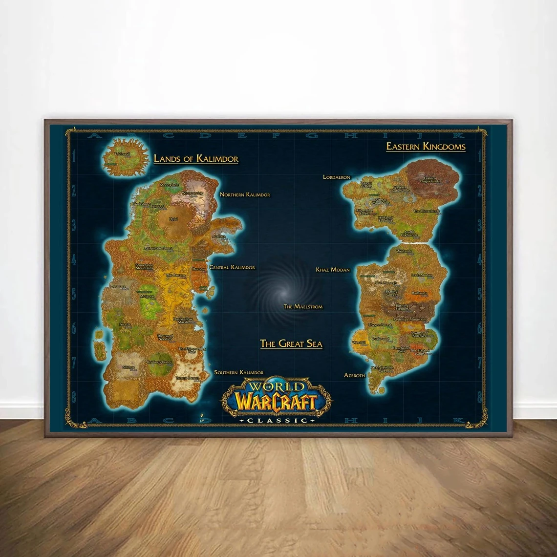 Azeroth Map Zones
