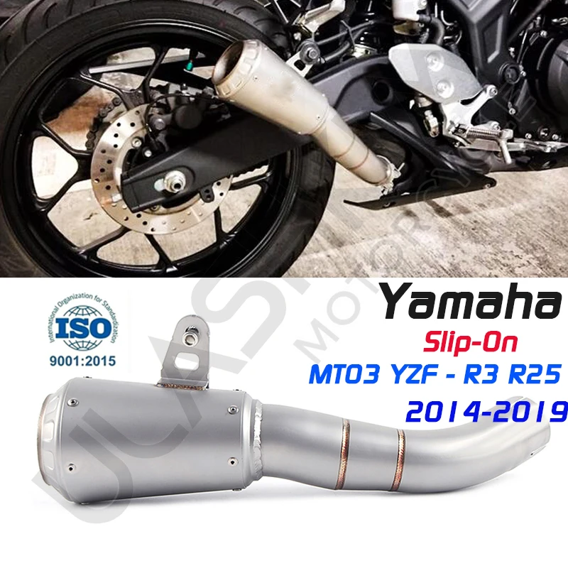 MT-03-MT03-R3-R25-Motorcycle-Exhaust-Muffler-Middle-Pipe-Escape-Slip-On ...
