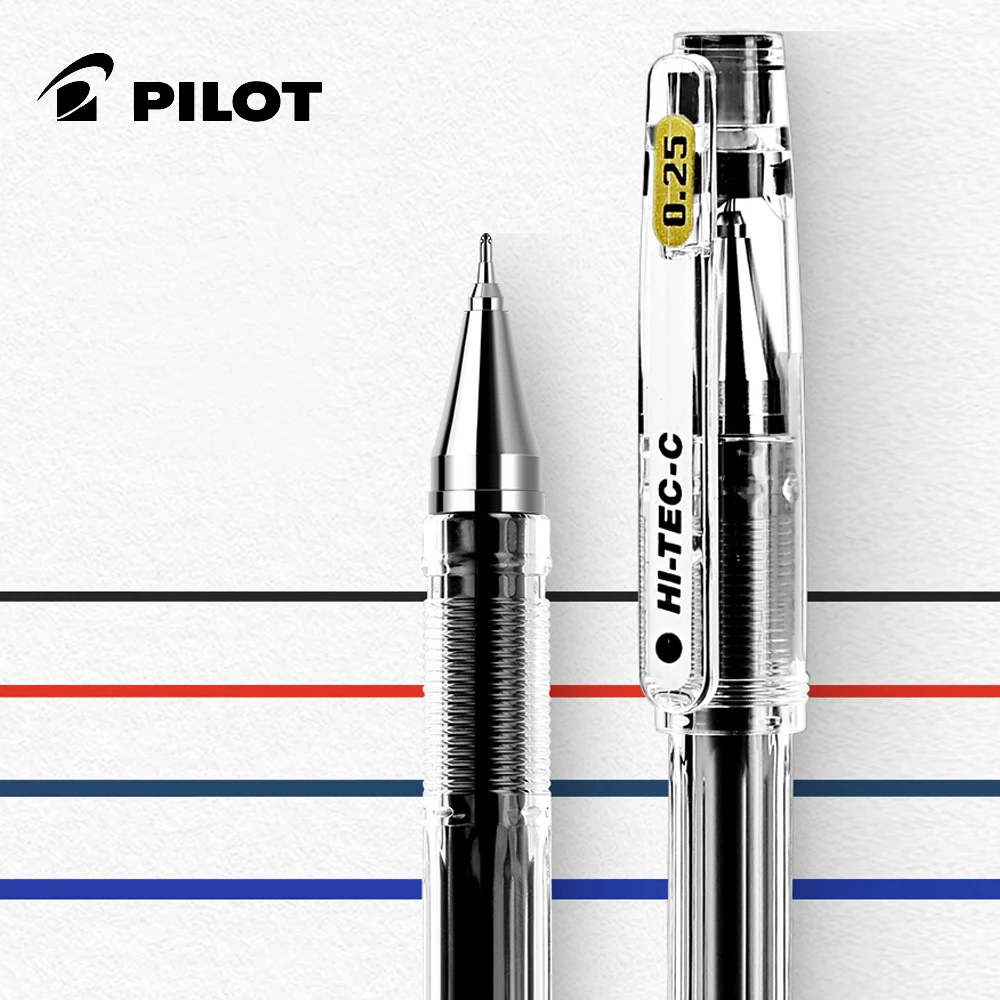6/12pcs Pilot Syringe Type Gel Pen BLLH 20C5 /4/3 Fine HI TEC C Gel ...