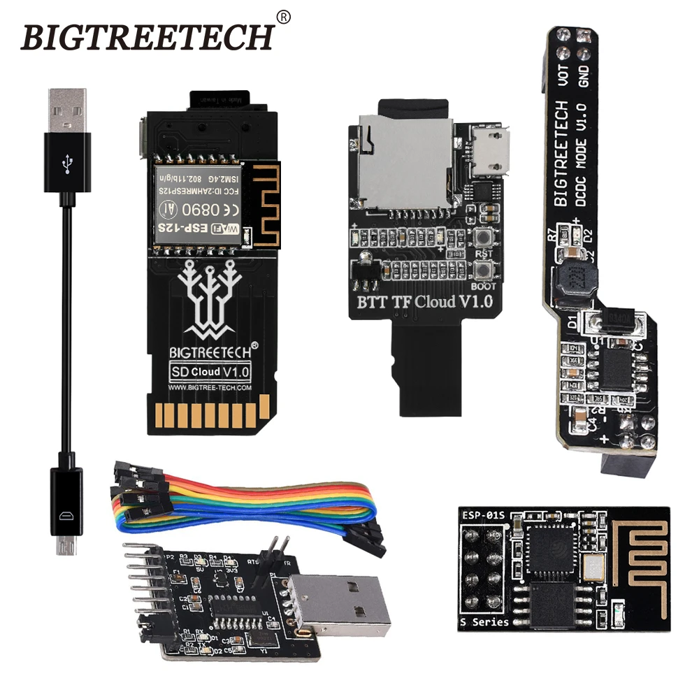 Bigtreetech Esp-01s Wifi Module Tf Cloud Sd Cloud Dcdc Mode Btt Writer For Skr V1.4 Turbo Ender ...