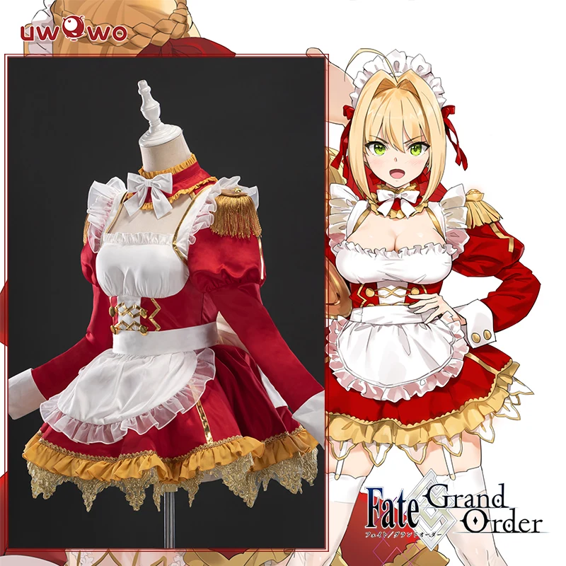 UWOWO Anime Fate/Grand Order Nero Maid Dress Nero Cosplay Costume ...