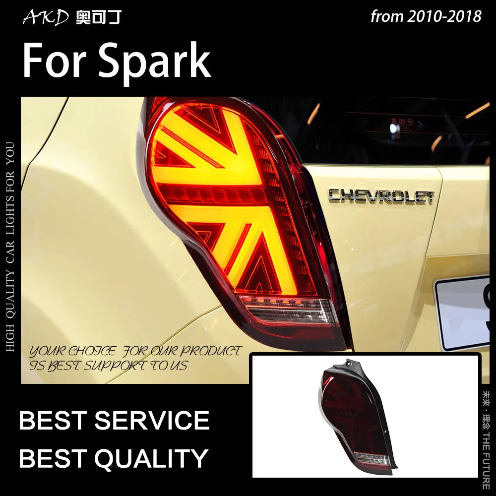 AKD-Car-Styling-for-Chevrolet-Spark-Tail-Lights-2010-2018-Spark-GT-LED ...