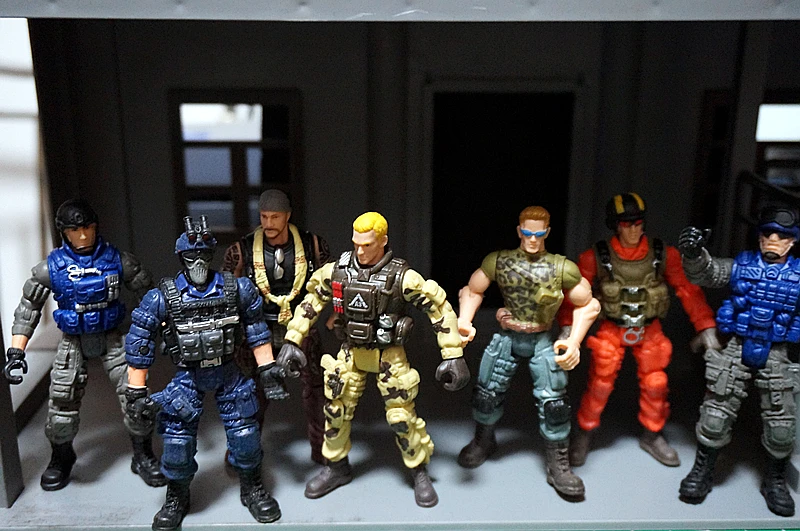 3.75 Warrior LANARD Movable Dolls Terrorist SWAT SWAT Team for 1/14 RC ...